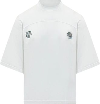 Mordecai Mordecai, Homme, Tops, Blanc, Taille: S T-Shirt Imprim&eacute; Faucon
