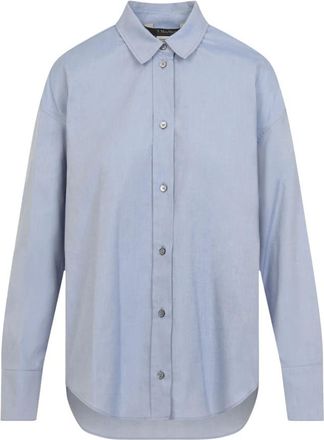 Max Mara Femme, Blouses et Chemises, Bleu, Taille: 40 FR Adele Shirt