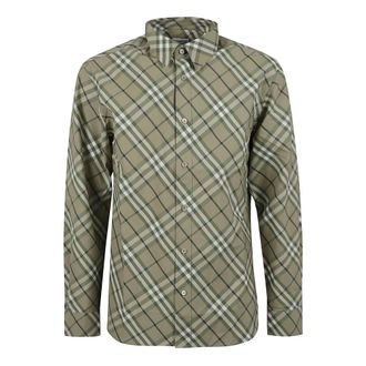 Burberry Casual Hemden f&uuml;r M&auml;nner - - Shirts - Herren - Gr&uuml;n - S