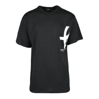 Costume National Modernes Baumwoll-T-Shirt - - Tops - Herren - Schwarzk - XS