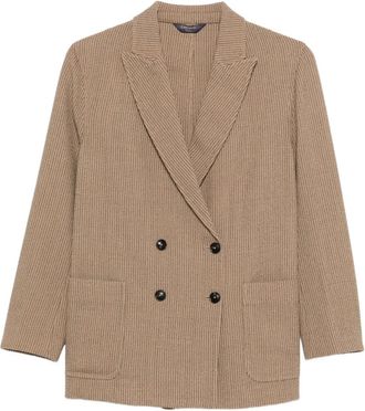 Circolo 1901 blazer à boutonnière croisée - Marron