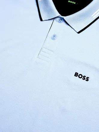 HUGO BOSS Stretch Cotton Polo - Blue