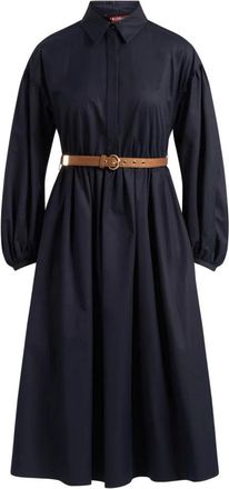 Max Mara Femme, Robes, Bleu, Taille: 40 FR Mstmarmo Shirt Dress