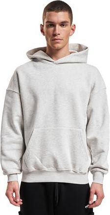 Jack & Jones JORVIBE Spongy Sweat &agrave; Capuche, Blanc-Gris, M