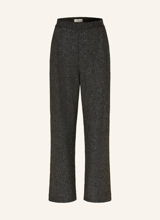 Cat Noir Catnoir Marlenehose Aus Jersey Mit Glitzergarn schwarz