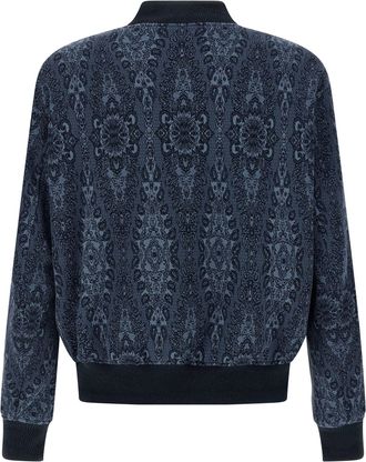 Etro Jacquard Bomber Jacket - blue