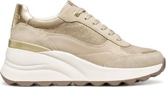 Geox Femme D Spherica Ec13 Basket, Beige, 35 EU