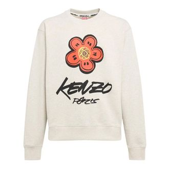 Kenzo Fleur Imprim&eacute; Graphique Sweat Col Rond - Homme - Sweatshirts et sweats &agrave; capuche - Gris - Taille: M