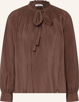 Cinque Cinque Blusenshirt Cipelin Mit R&uuml;schen braun