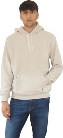 Ralph Lauren Homme, Sweatshirts et sweats &agrave; capuche, Beige, Taille: L Loopback Fleece Sweat &agrave; capuche