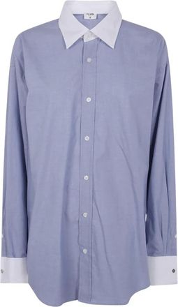 Filippa K Femme, Blouses et Chemises, Bleu, Taille: 42 FR Chemise Tuxedo en Coton