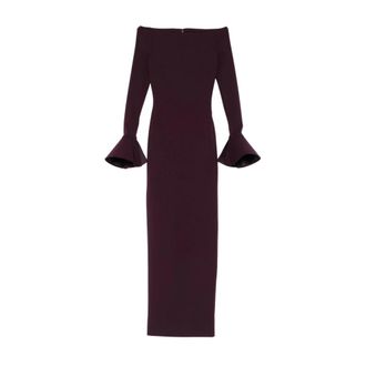 Solace London Anica Maxikleid - - Dresses - Damen - Lila - XS