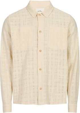 Les Deux Chemise droite &agrave; jacquard carreaux en coton
