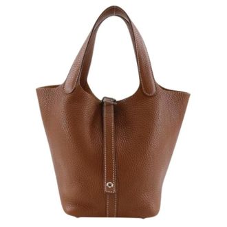 Herm&egrave;s Pre-owned Cuir sacs-main - Femme - Pre-owned - Brun - Taille: ONE Size