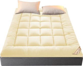 Generic Mattress auf weichem Boden - Tafou Daunen, Bettüberwurf unten | Dickes, atmungsaktives Schlafkissen für Tatami-Betten, Nickerchen, Reiseschwimmen, Gol