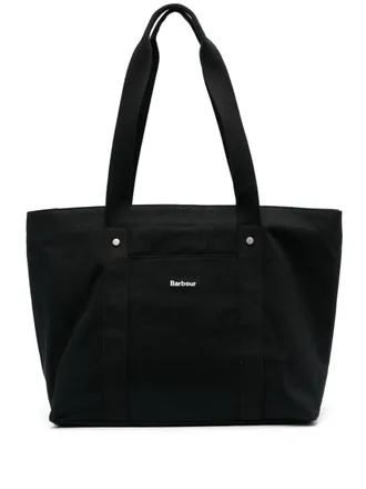 Barbour Shopper mit Logo-Schild - Schwarz