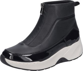 Josef Seibel Damen Plateaustiefeletten Lissi 02,Weite H (Weit),Wechselfu&szlig;bett,uebergangsschuhe,uebergangsstiefel,flach,schwarz,41 EU