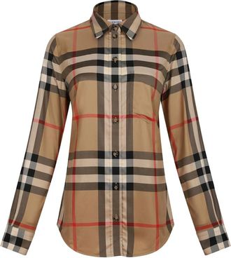 Burberry Checked-pattern Cotton Shirt