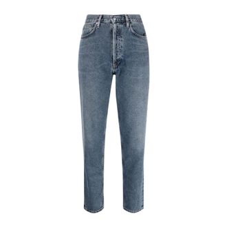 A Gold E Fen High Rise Relaxed Taper Jeans - - Jeans - Damen - Blau - W24