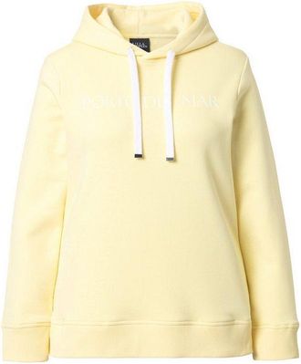 Ulla Popken Sweatshirt Hoodie Schriftdruck Classic Kapuze Langarm
