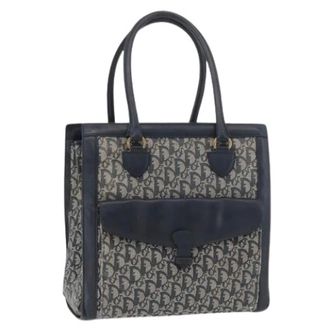 Dior Pre-owned Toile sacs-dior - Femme - Pre-owned - Bleu - Taille: ONE Size