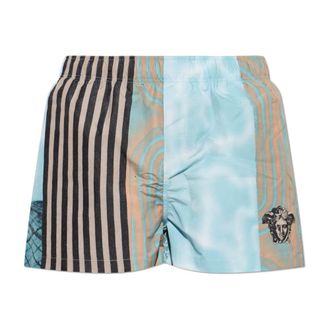 Versace Homme, Maillots de bain, Bleu, Taille: M Short de bain imprim&eacute;
