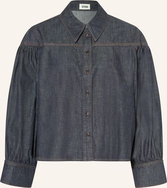 Drykorn Drykorn Hemdbluse Seleni In Jeansoptik blau