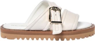 Baldinini Femme, Chaussures, Blanc, Taille: 41 EU Leather Mule