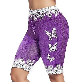 Generic Short en Jean Femme Destroy Taille Invisible Cher Mom Jaune Classe Paillettes Triathlon Microfibre Couture Nylon Haut Polyester Ski Brassiere Cross Co