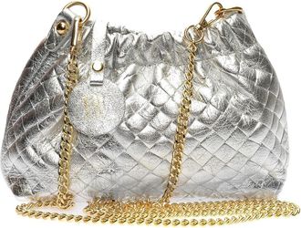 Anna Luchini Silber Rindsledertasche