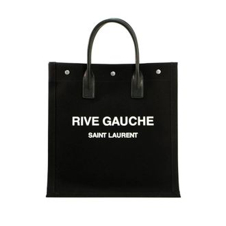 Saint Laurent Rive Gauche Logo Tote Bag - - Bags - Damen - Schwarzk - ONE SIZE