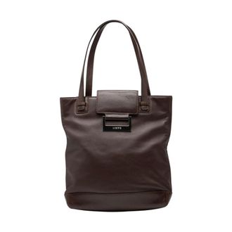 Loewe Sac cabas en cuir Pre-owned - Femme - Pre-owned - Brun - Taille: ONE Size