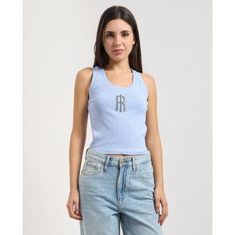 Fracomina Top avec logo strass