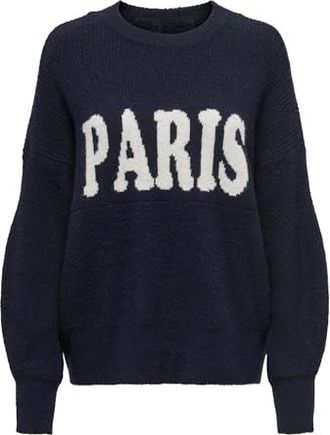 Only Onljerico Pull L/S KNT, Bleu Marine, S