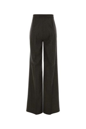 Max Mara Virgin Wool Trousers - Black