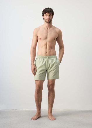 Mango Maillot de bain effet seersucker vert pastel - Homme - XS - MANGO MAN
