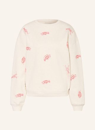 Fabienne Chapot Sweatshirt Terry Mit Stickereien weiss