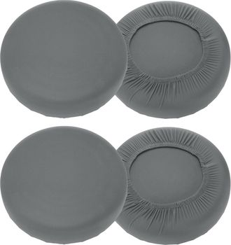 Generic 4er Pack Abnehmbare Bez&uuml;ge F&uuml;r Runde Barhocker 40-50 cm (16-20 Zoll) - Waschbar, Staubdicht, Atmungsaktiv, Elastisch - F&uuml;r Bar, K&uuml;che, Wohnzimmer(K)