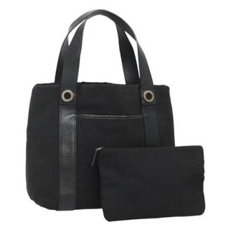 Bulgari Pre-owned Canvas Handtaschen - - Pre-owned - Damen - Schwarzk - ONE SIZE