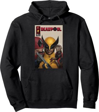 MARVEL Deadpool & Wolverine Deadpool & Dogpool Kissing Logan Pullover Hoodie