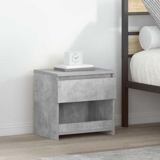 vidaXL Tables de chevet 2 pcs Gris b&eacute;ton 40x30x39 cm Agglom&eacute;r&eacute; Vidaxl