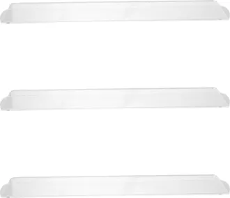 NUOBESTY 3 St&uuml;ck Acryl Wandregale 40X9X3cm Transparent Schwebendes Wandregal mit Hoher Tragkraft f&uuml;r K&uuml;che Bad Wohnzimmer Einfache Montage