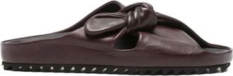Officine Creative Femme, Chaussures, Brun, Taille: 40 EU Pelagie Knotted Leather Mules