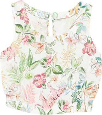 120% Lino Femme, Tops, Multicolore, Taille: 34 FR D&eacute;bardeur en lin