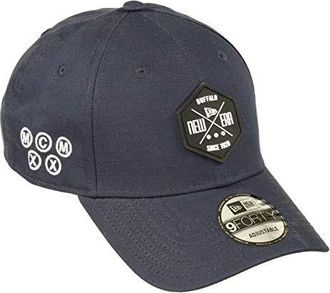 New Era 9forty Adjustable Cap Rubber Hex Patch Navy - One-Size