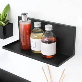 KalaMitica Magnetisches Regal aus Stahl Kostas, modulare Einrichtung für magnetische Wände - Anthrazit - 30 x 12,5 x 12,5 cm