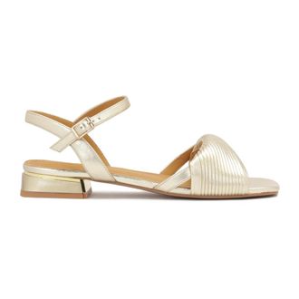 Kazar Goldene flache Sandalen mit niedrigem Absatz - - Shoes - Damen - Gelb - 36 EU