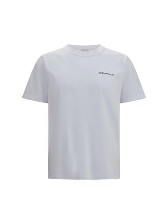 Off-white Mens T-Shirt Logo Quote White Cotton T-Shirts And Polos