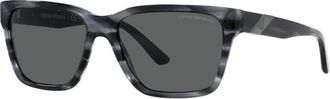 Emporio Armani Homme, Accessoires, Gris, Taille: 57 MM Lunettes de soleil