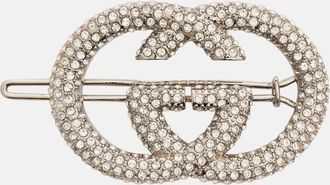 Gucci Barrette Interlocking G à cristaux